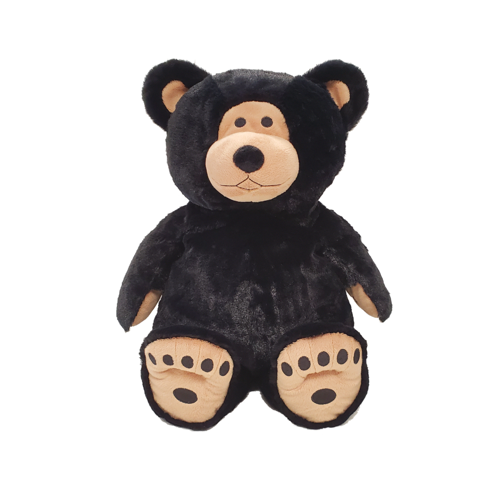 Microwavable Plush Animals Black Beary 13″, 16" – WHOOLA TOYS